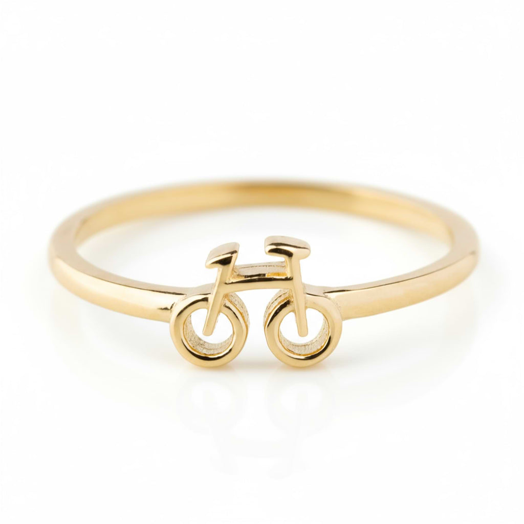 14K Solid Gold Bicycle Ring – Regal Fine Jewelry