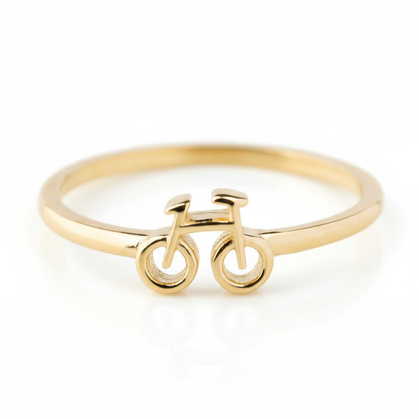 14K Solid Gold Bicycle Ring – Regal Fine Jewelry